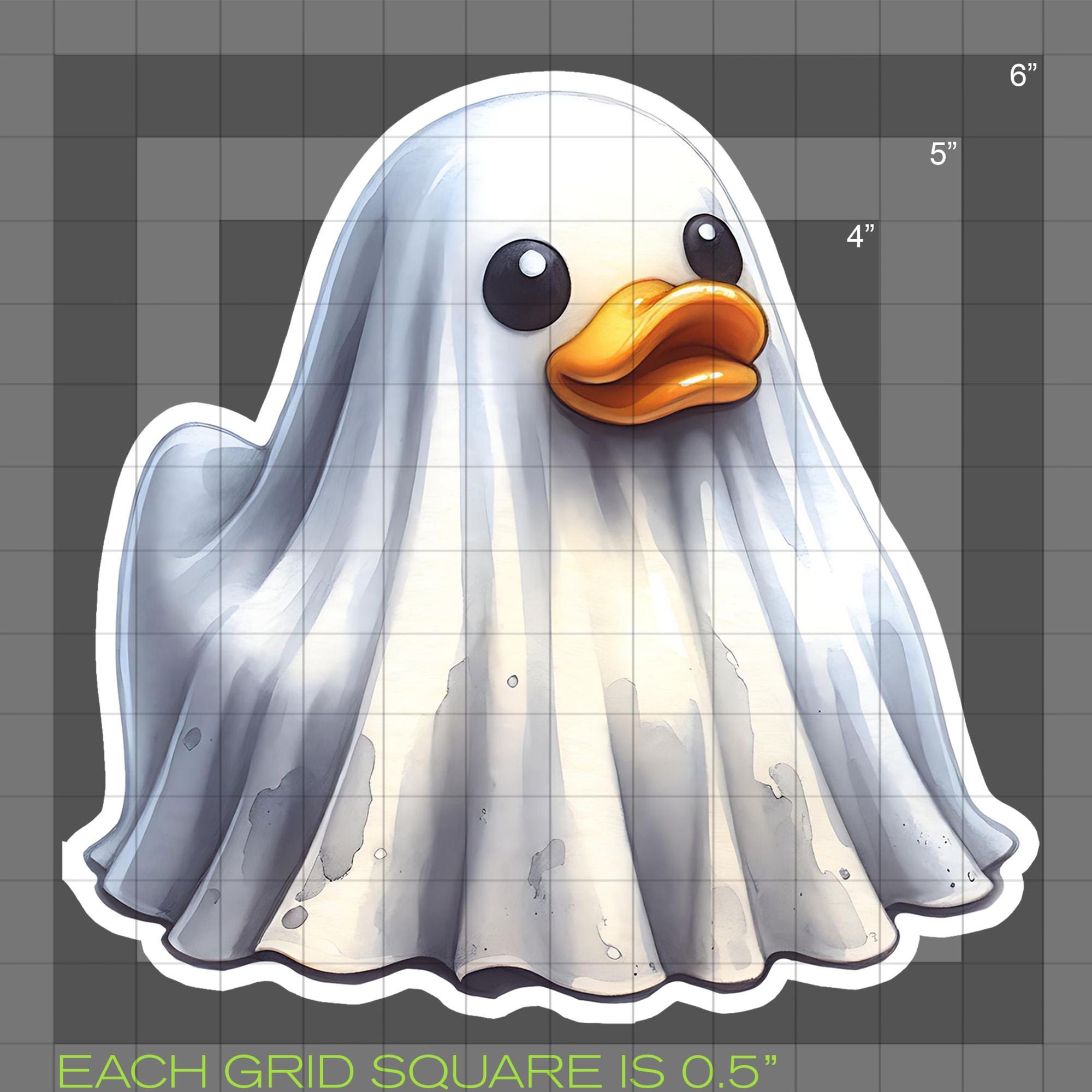 Ghost Rubber Duck Sticker: Waterproof Halloween Vinyl - Etsy