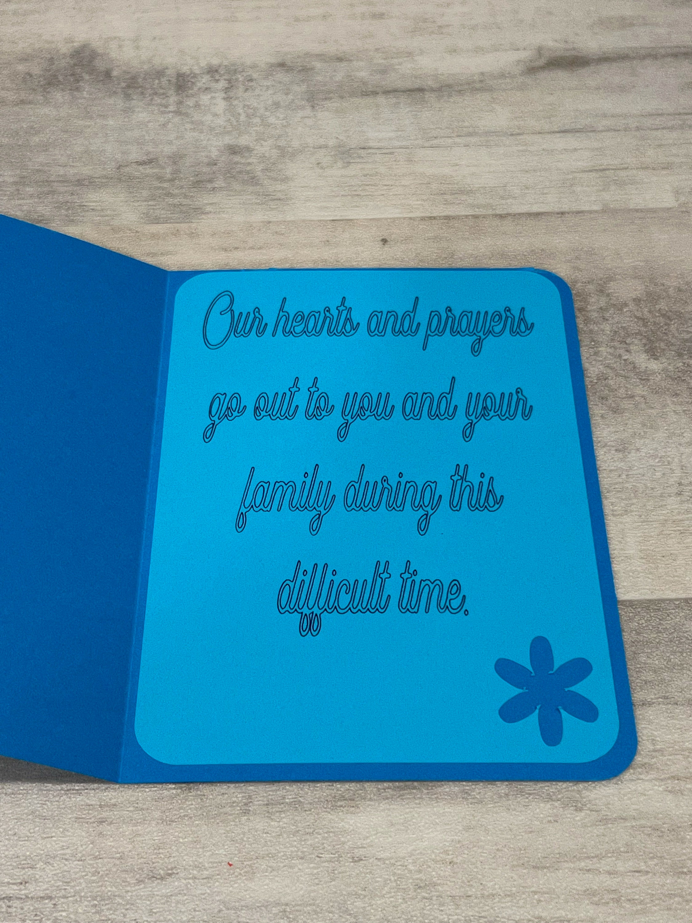 Sympathy Card SVG Cut File/digital Download Only/paper Card Template ...
