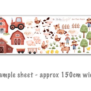 Farm Animal Wall Decals: Kids Nursery Decor, Removable Stickers - Etsy