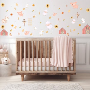 Farm Nursery Decor Farm Animal Wall Decals Farmyard Nursery Farm Animal ...