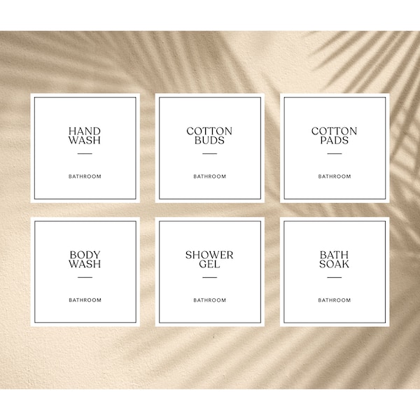Bathroom Labels - Etsy