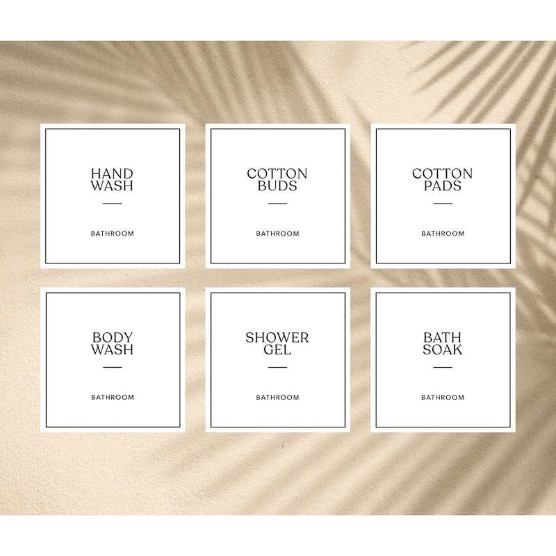 Bathroom Labels - Etsy