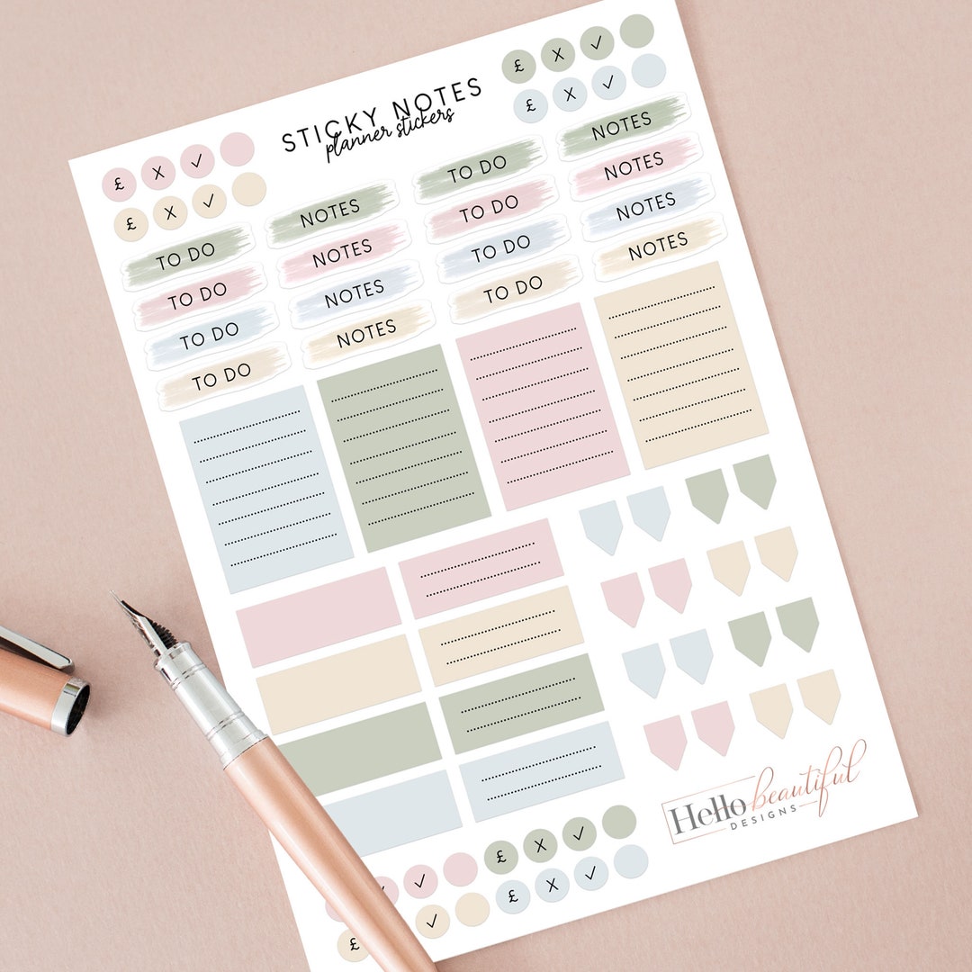 Pastel Planner Sticker Calendar Sticker Journal Sticker Everyday ...