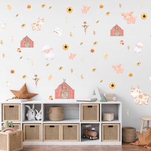 Farm Nursery Decor Farm Animal Wall Decals Farmyard Nursery Farm Animal ...