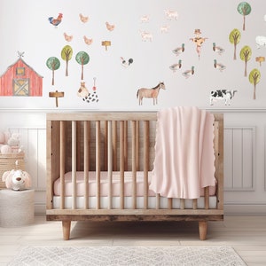 Farm Yard Wall Stickers Barn House Decal Farm Animal Decals Farm ...