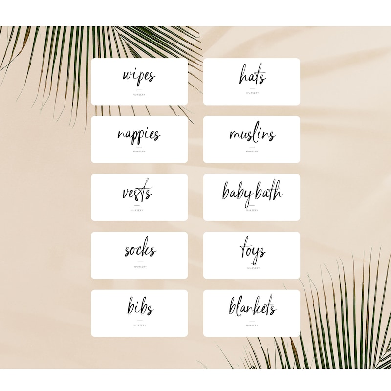 Baby Labels - Etsy
