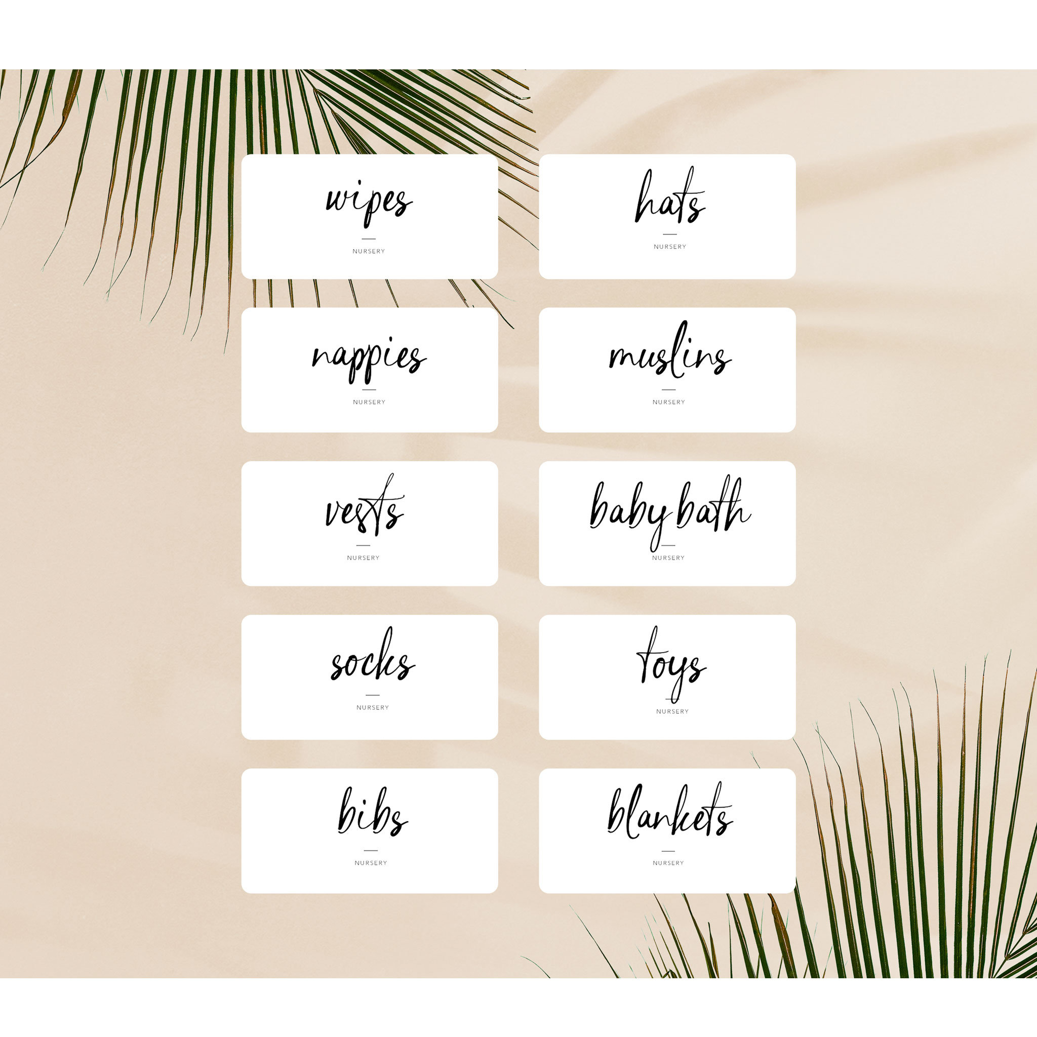 Nursery Labels - Etsy UK