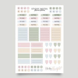 Pastel Planner Sticker Calendar Sticker Journal Sticker Everyday ...