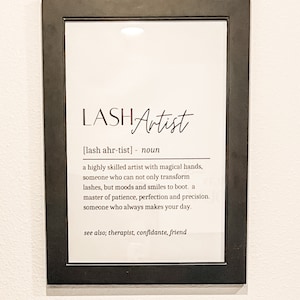 Lash Extension Sign Template - Etsy