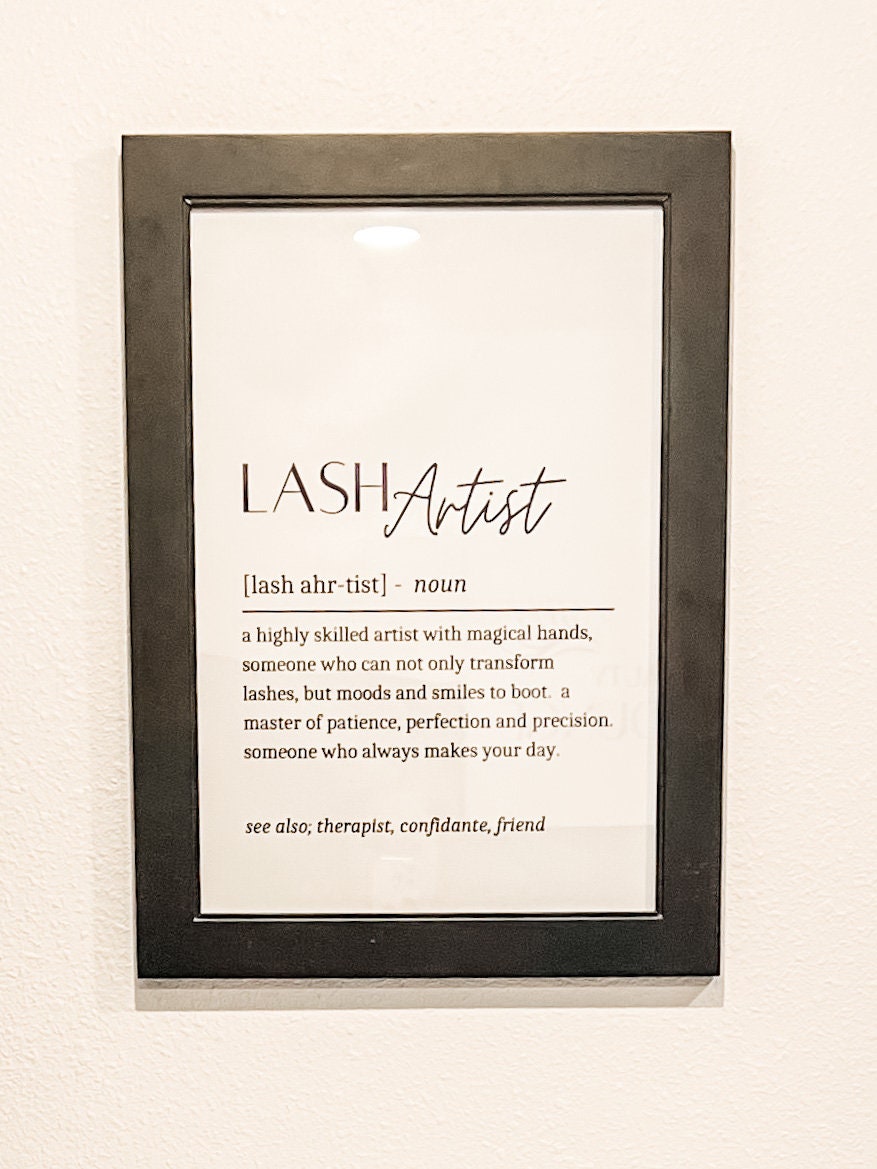 Lash Extension Sign Template - Etsy
