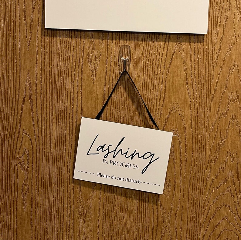 Lash Extension Door Sign Template - Etsy