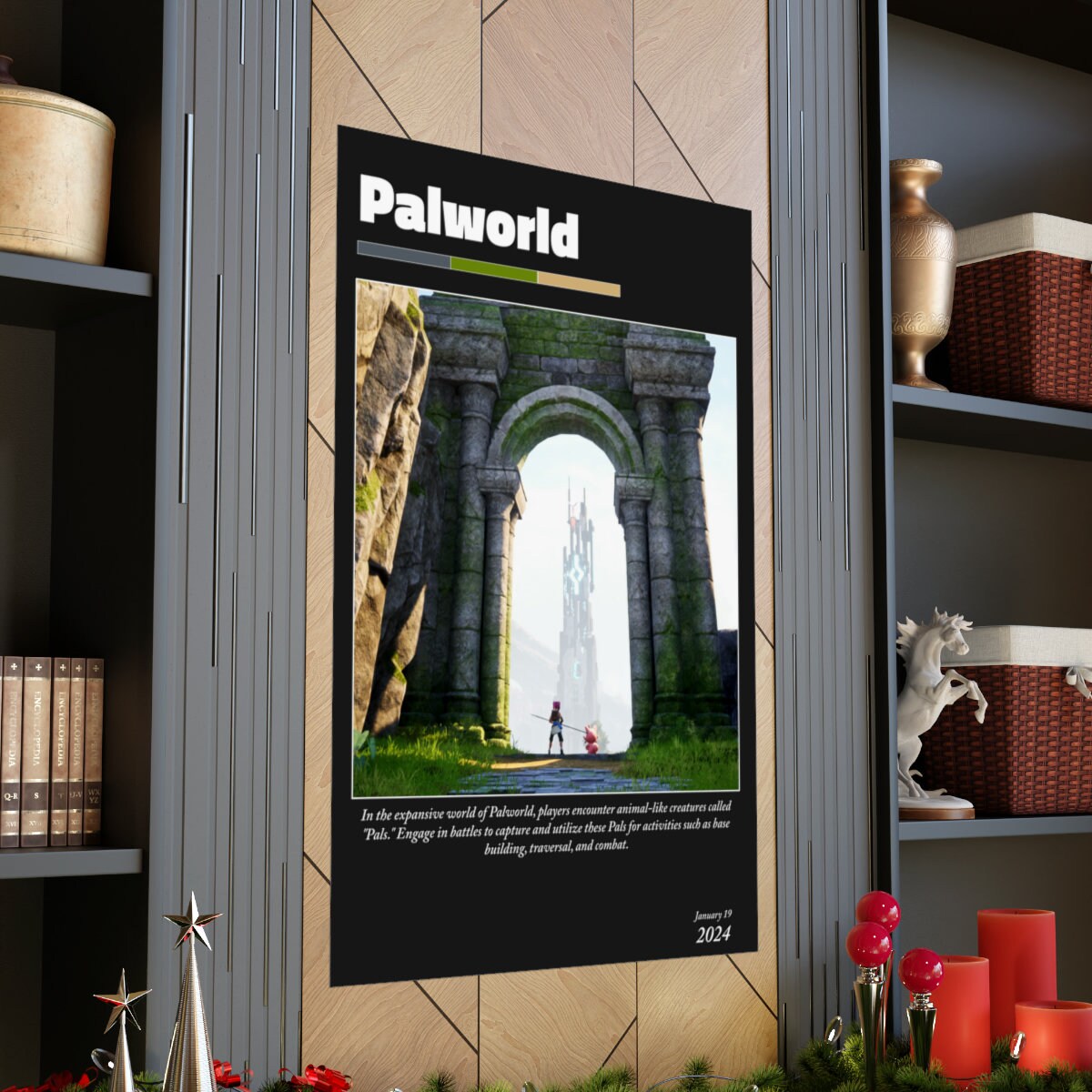Palworld Game Info Art, Video Game Vertical Poster, Gaming Wall Art ...
