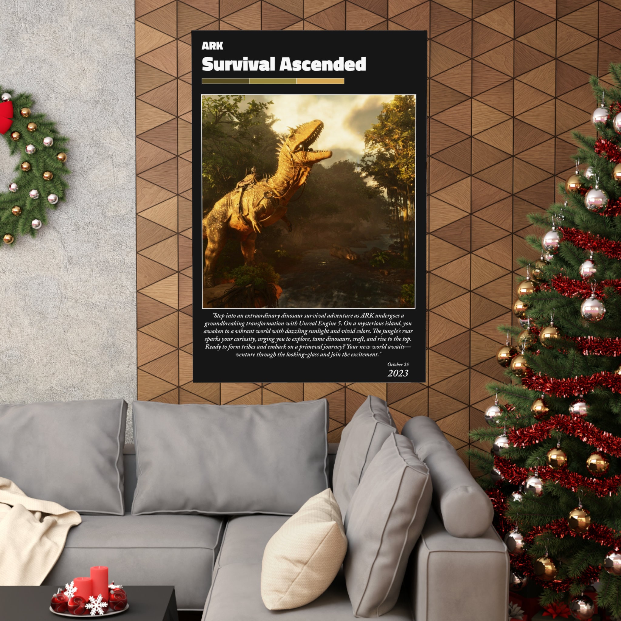 ARK Survival Ascended Game Info, Video Game Art, Gaming Poster Print ...
