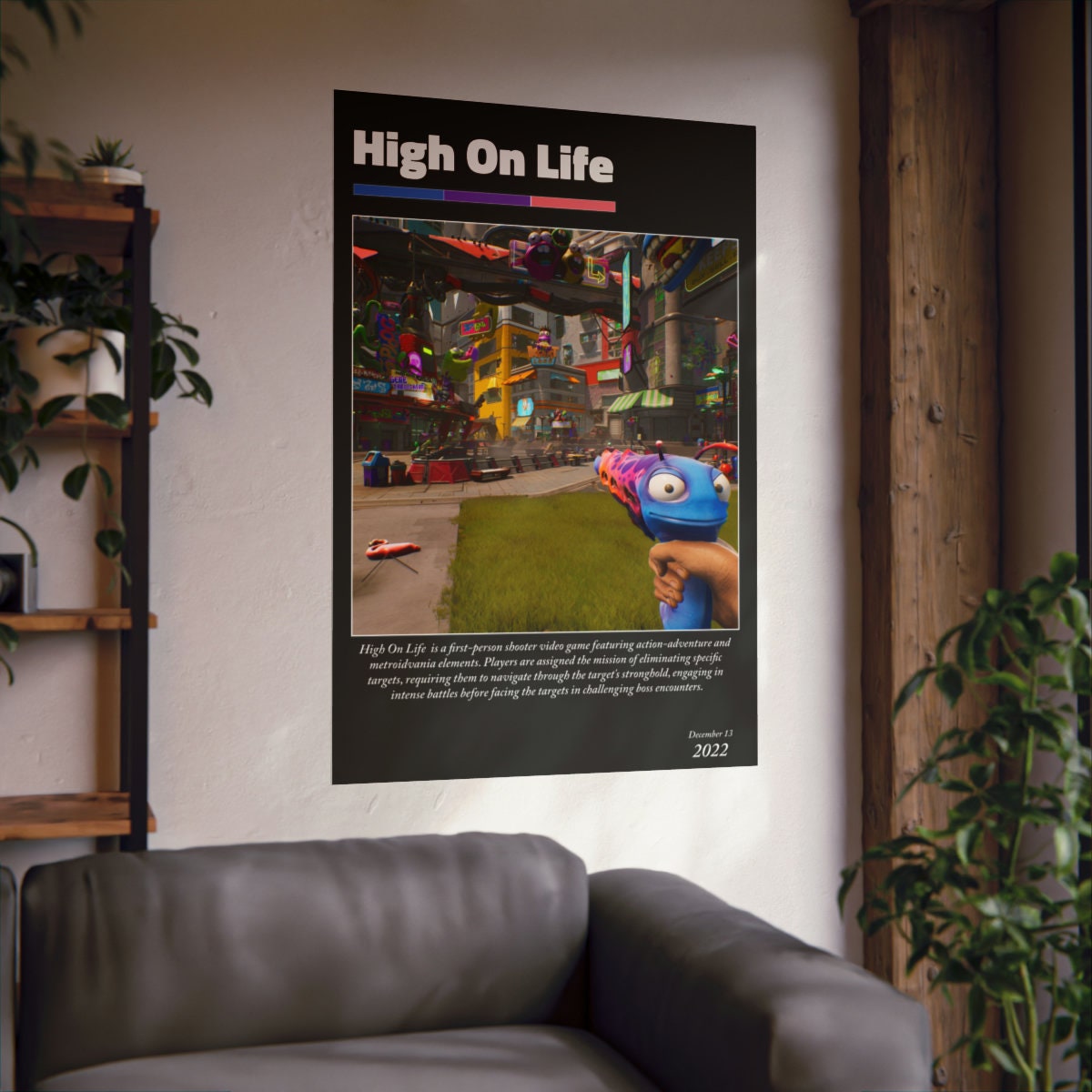 High on Life Poster, Game Info Art, Video Game Vertical Poster, Gaming ...