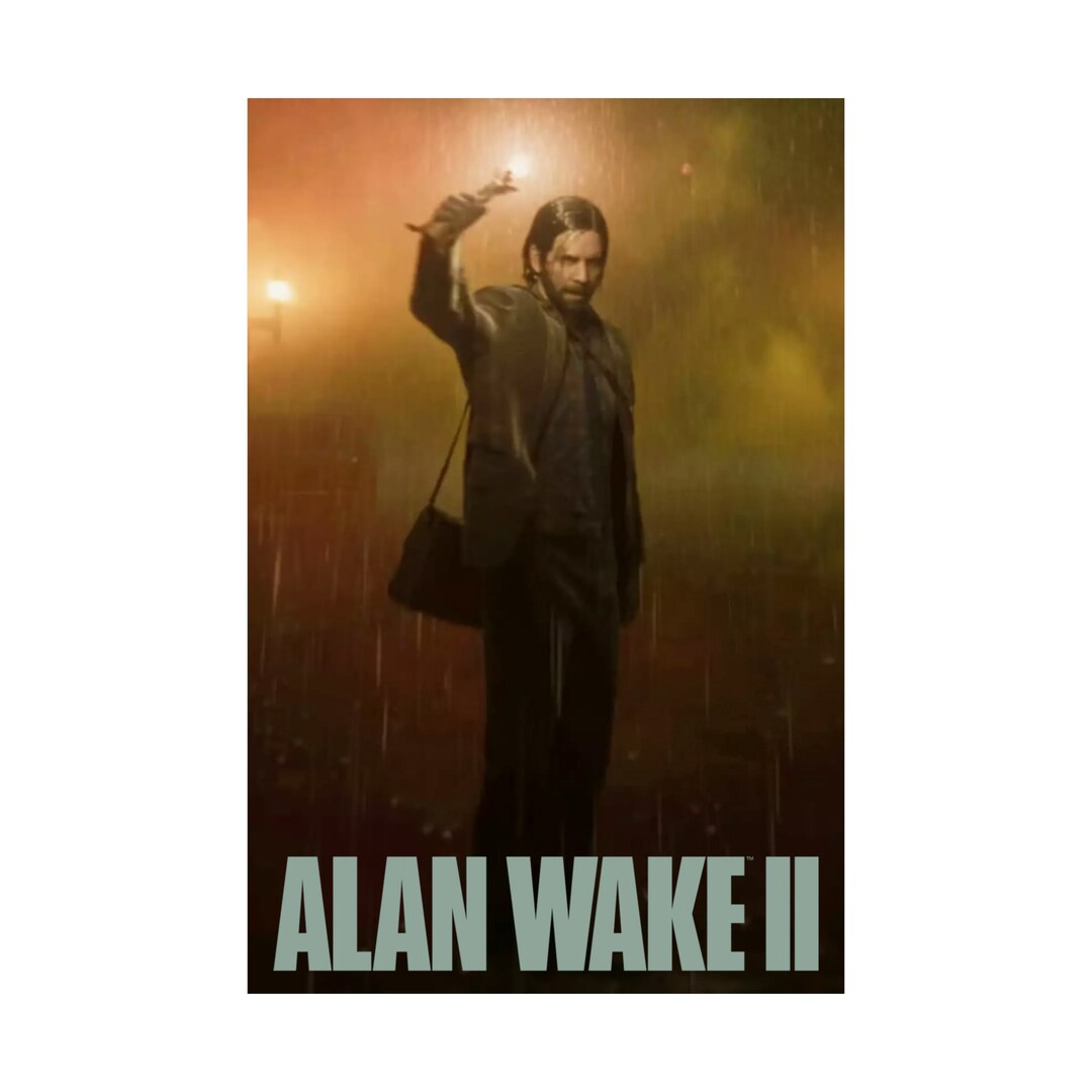 Alan Wake 2 Game Original Art Video Game Vertical Poster - Etsy
