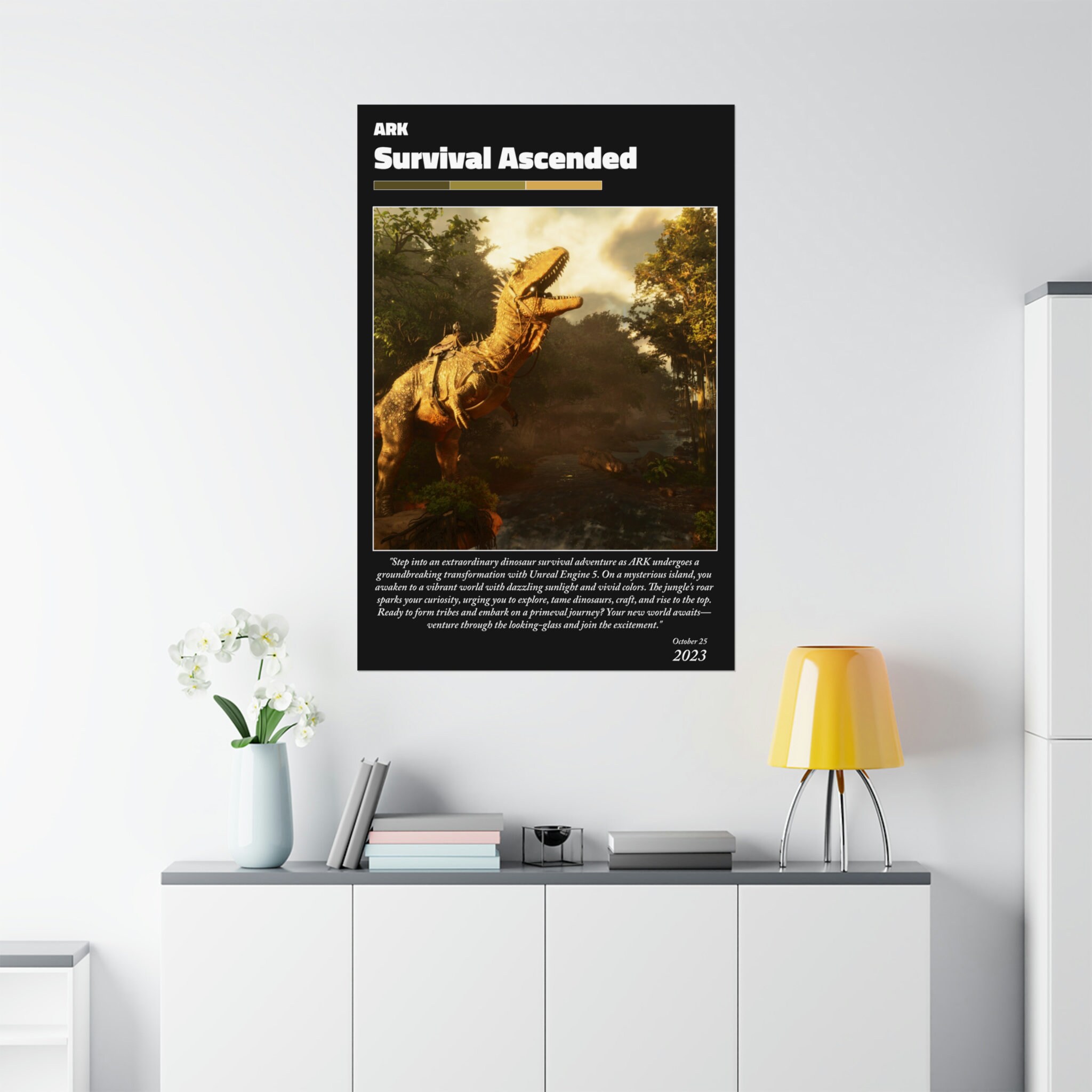 ARK Survival Ascended Game Info, Video Game Art, Gaming Poster Print ...