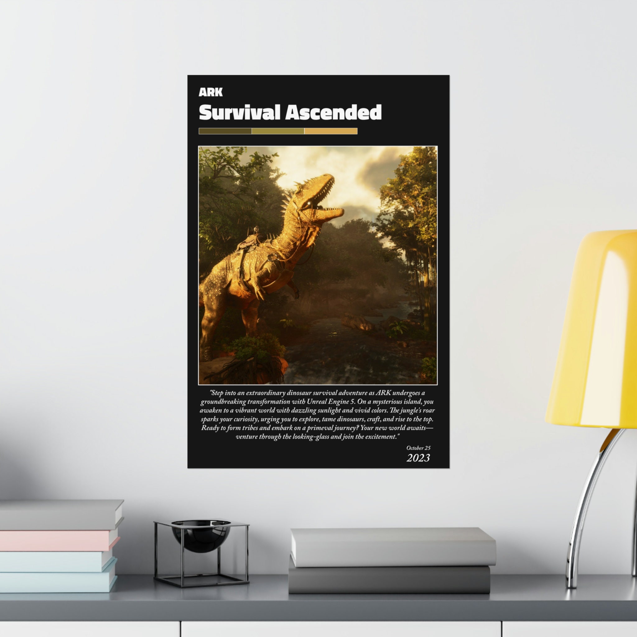 ARK Survival Ascended Game Info, Video Game Art, Gaming Poster Print ...
