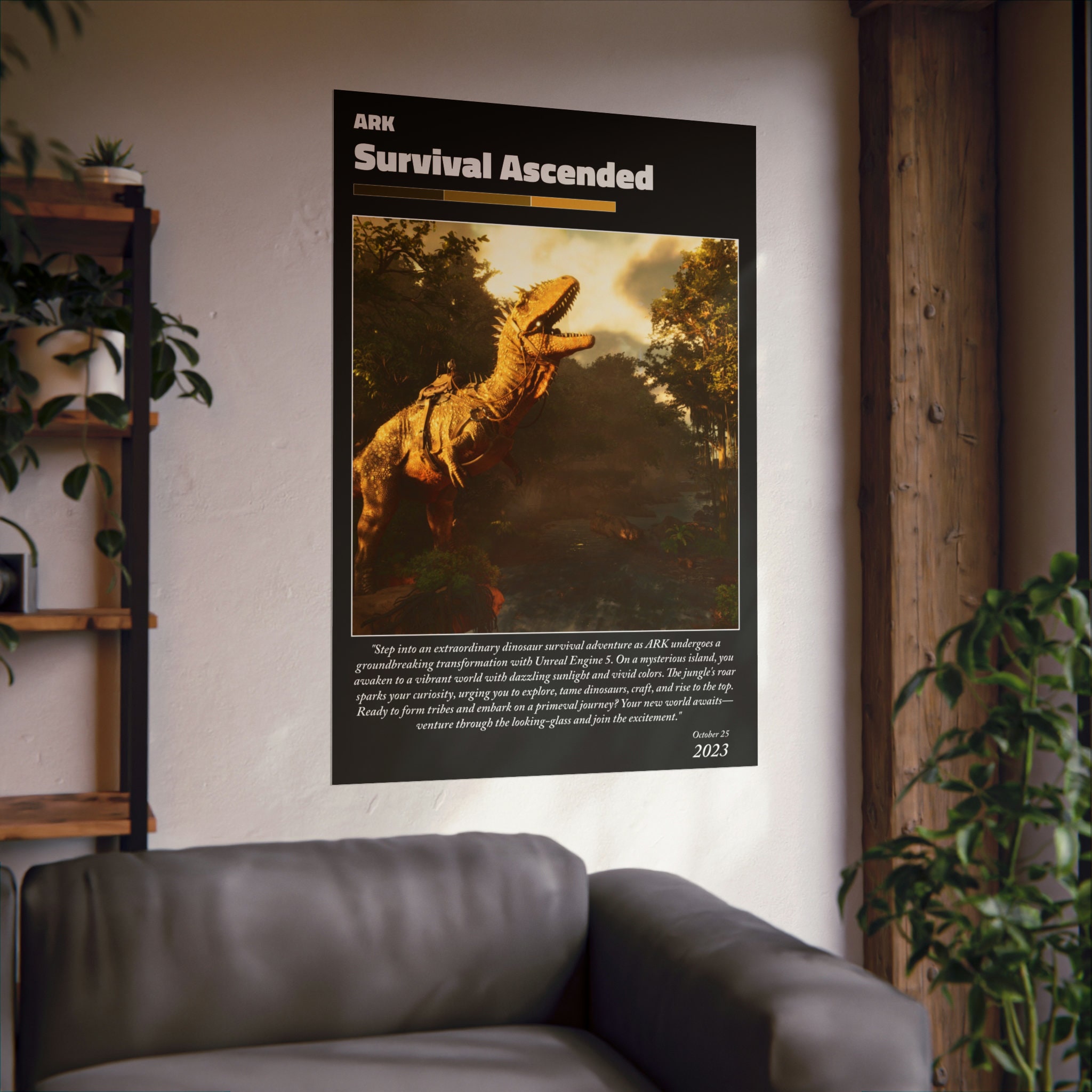 ARK Survival Ascended Game Info, Video Game Art, Gaming Poster Print ...