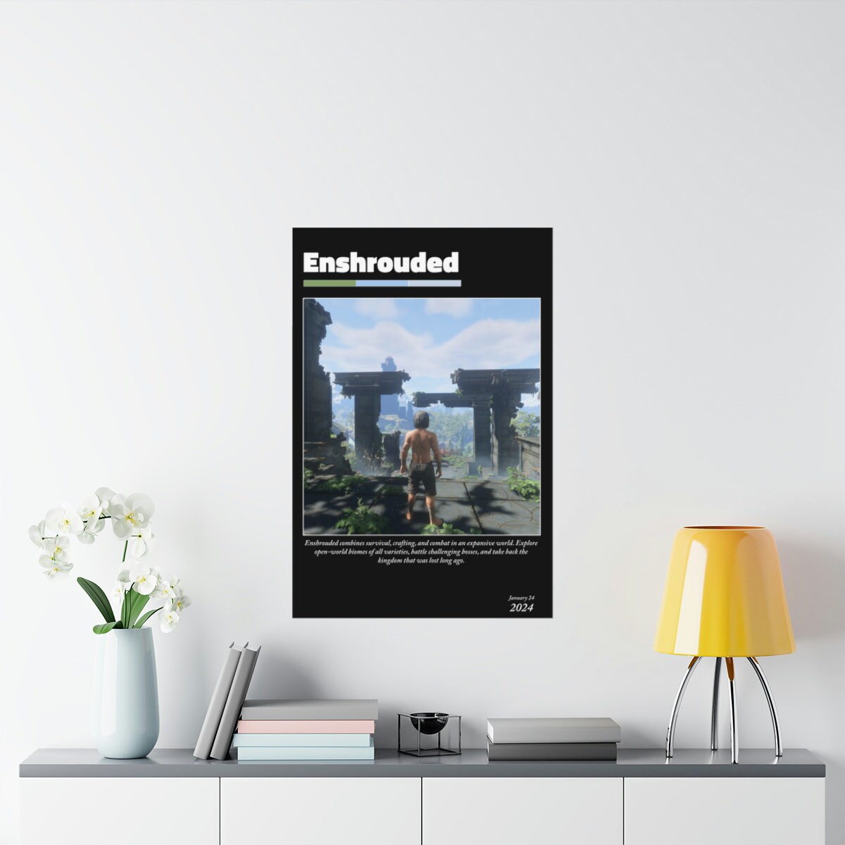 Enshrouded Game Info Art, Video Game Vertical Poster, Gaming Wall Art ...