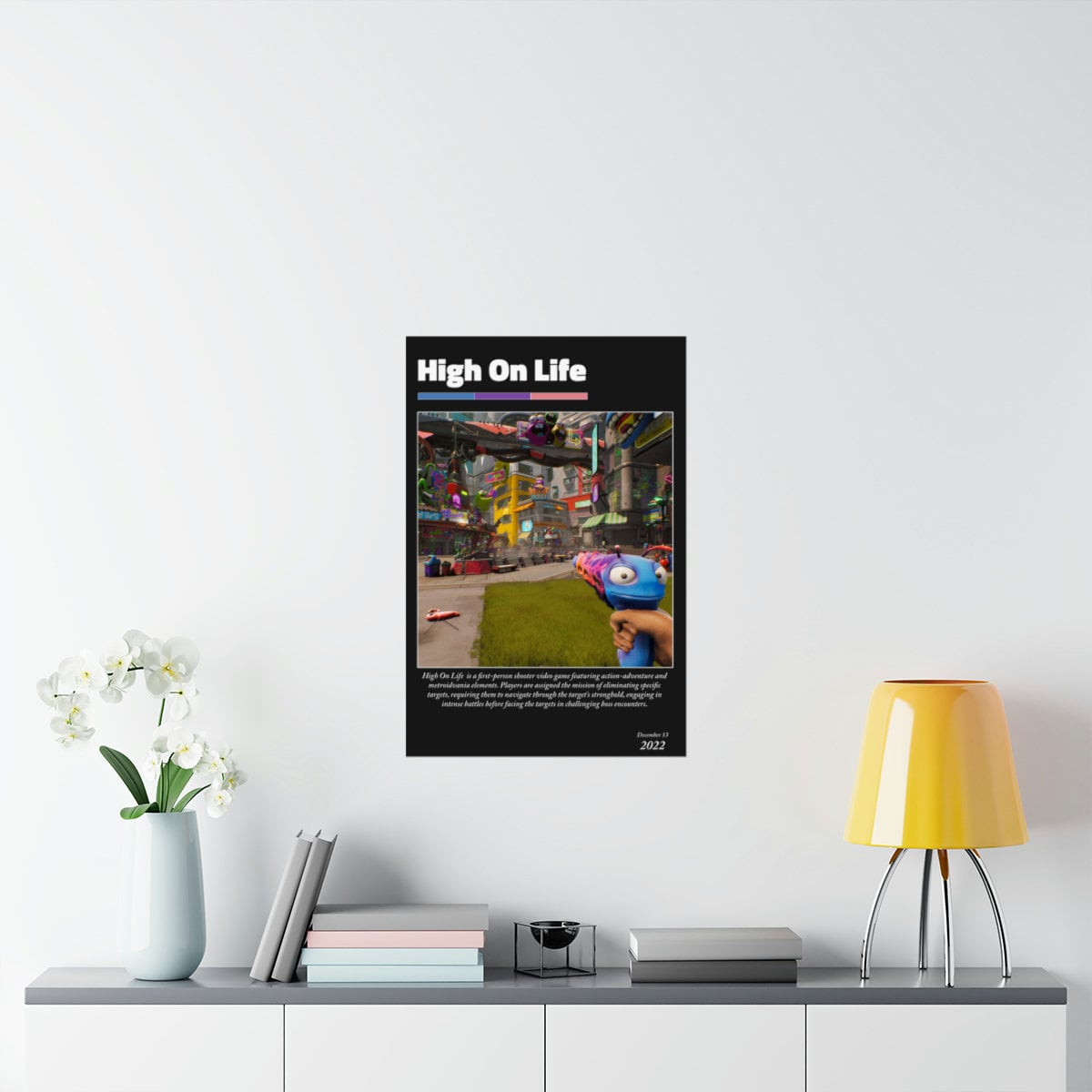 High on Life Poster, Game Info Art, Video Game Vertical Poster, Gaming ...