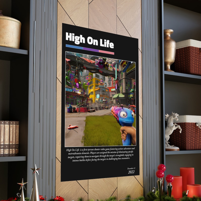 High on Life Poster, Game Info Art, Video Game Vertical Poster, Gaming ...