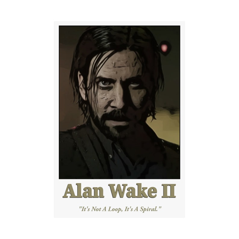 Alan Wake 2 Poster, Video Game Art, Gaming Wall Art, Gaming Decor ...