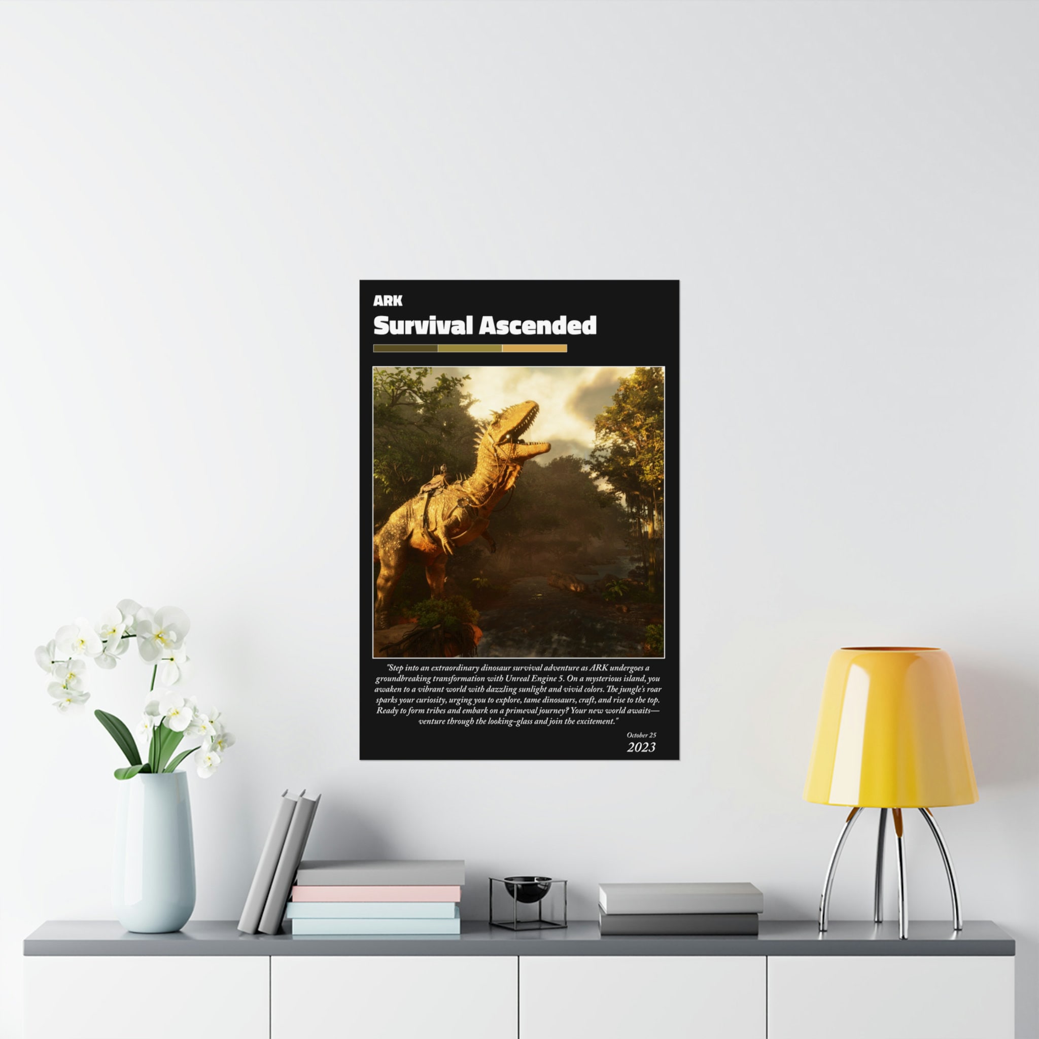ARK Survival Ascended Game Info, Video Game Art, Gaming Poster Print ...