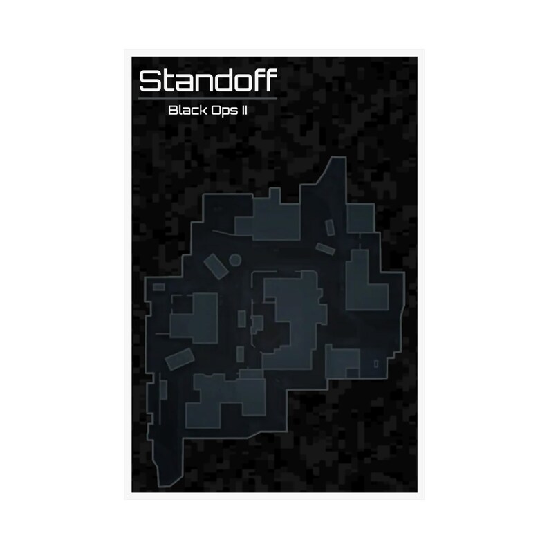 Call of Duty: Black Ops 2 Standoff Map Game Art Video Game - Etsy