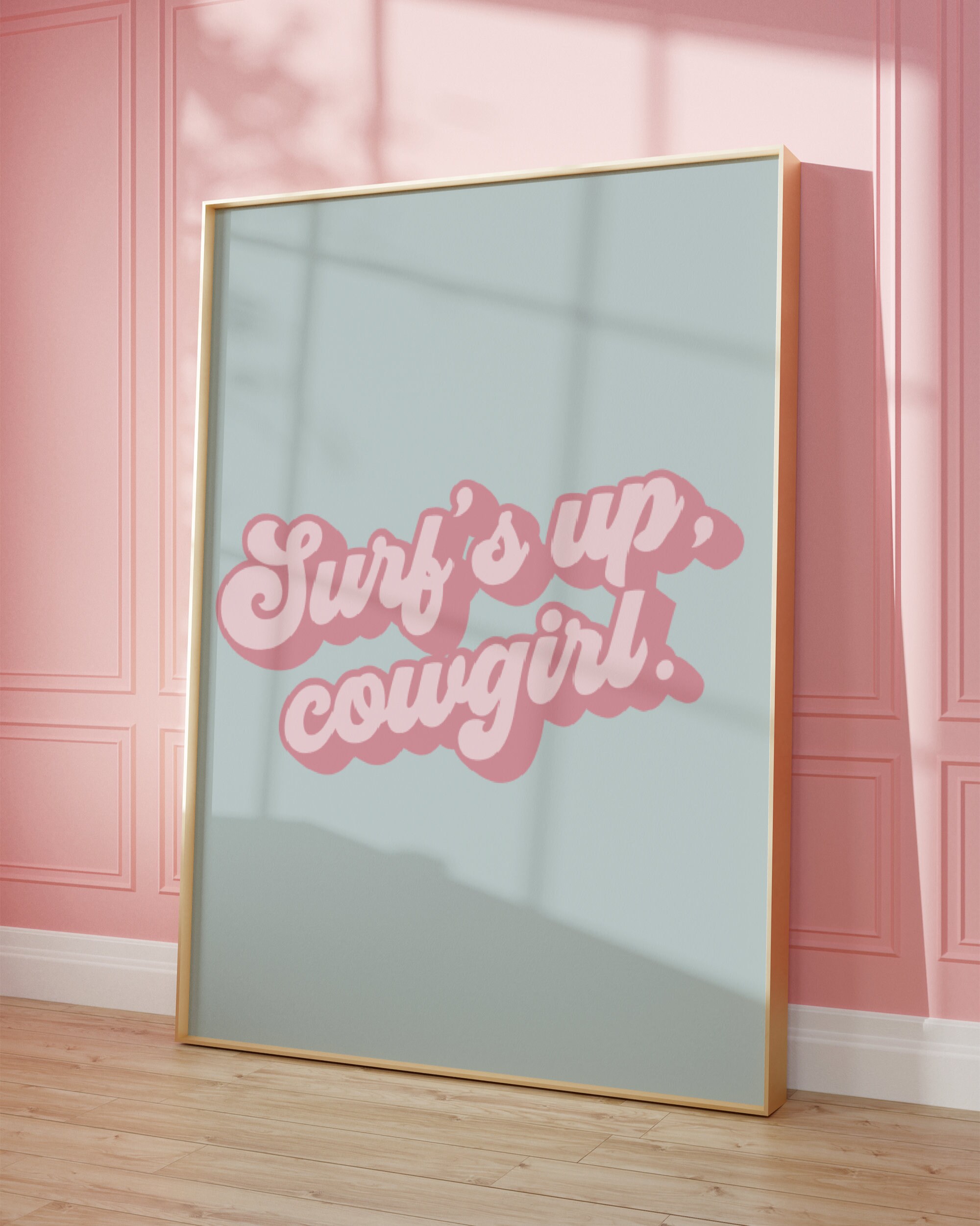 Coastal Cowgirl Printable Poster Print Trendy Wall Art - Etsy