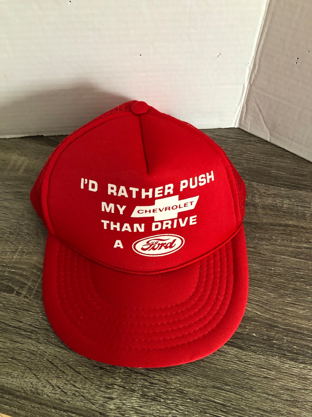 Vintage Chevy Trucker Hat - Etsy