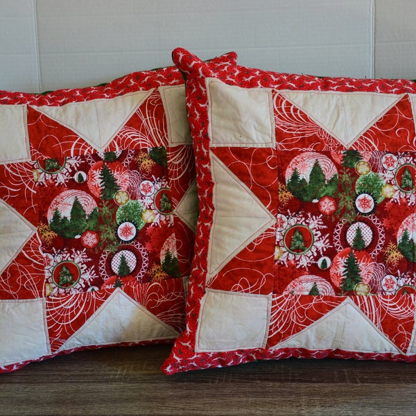 Quilted Throw Pillow - Etsy