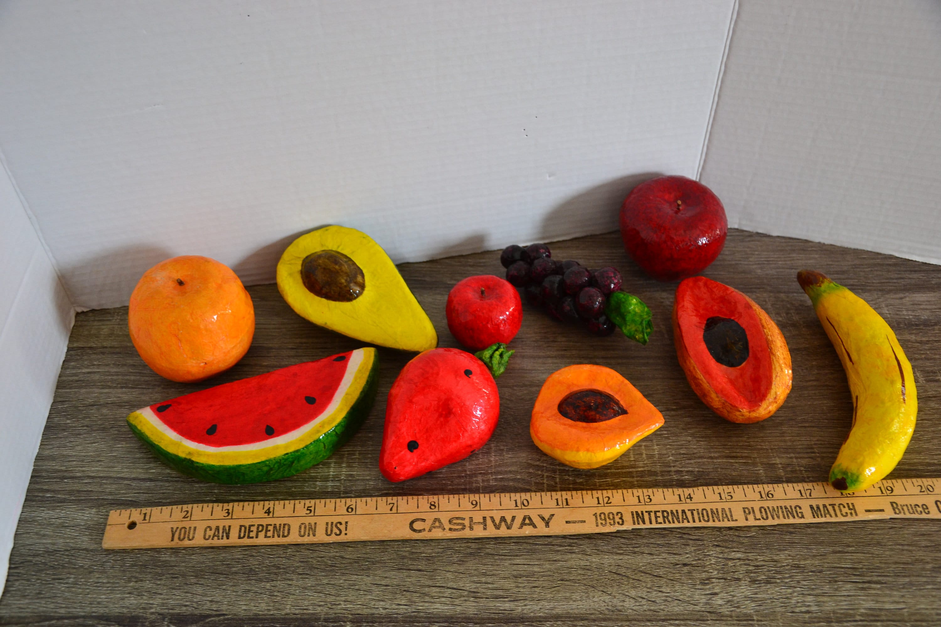 Vtg Paper Maché Fruit Bowl - Etsy