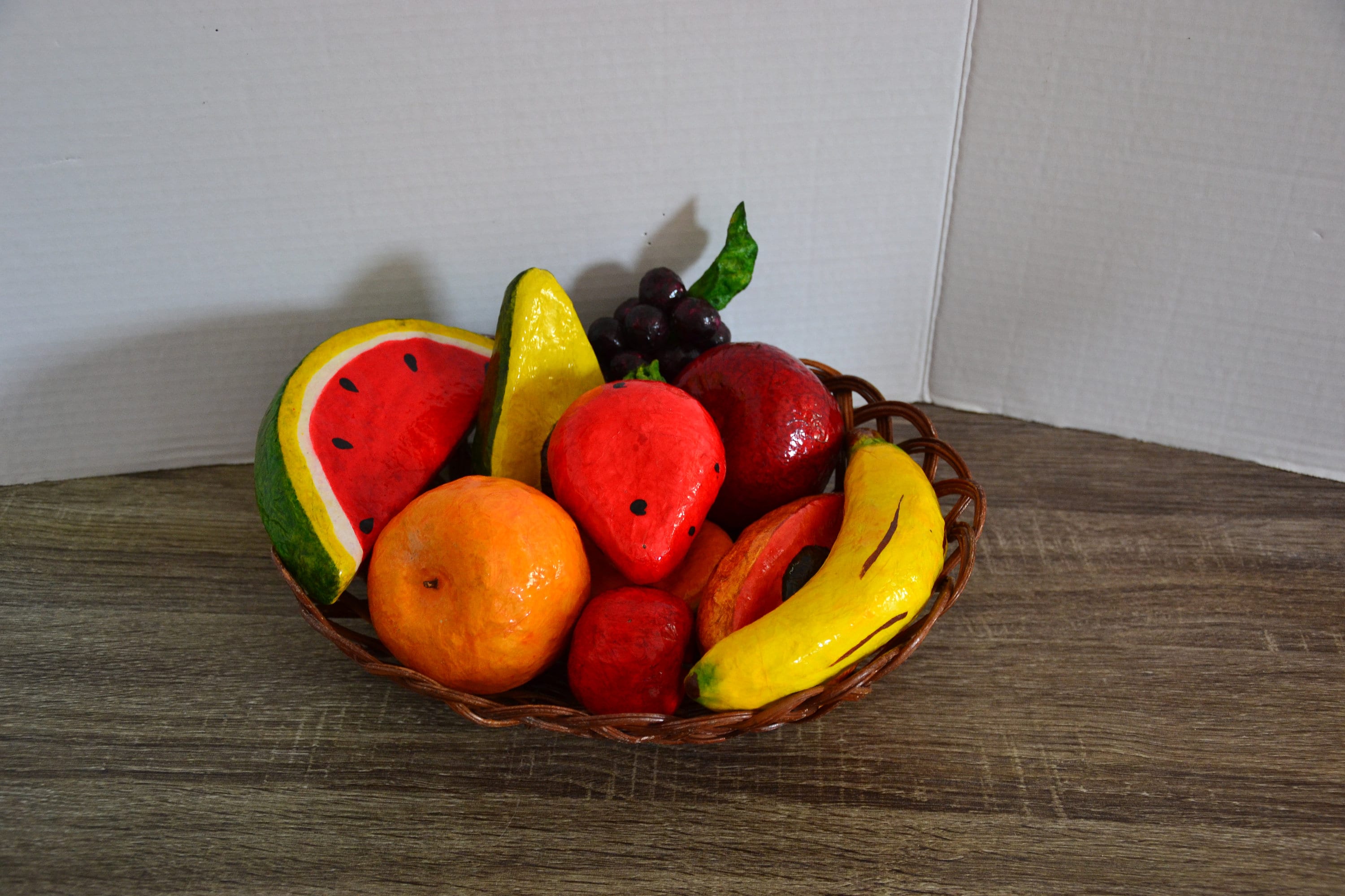Vtg Paper Maché Fruit Bowl - Etsy