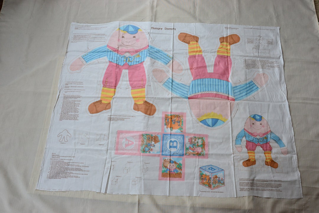Humpty Dumpty Cut and Sew Pattern - Etsy