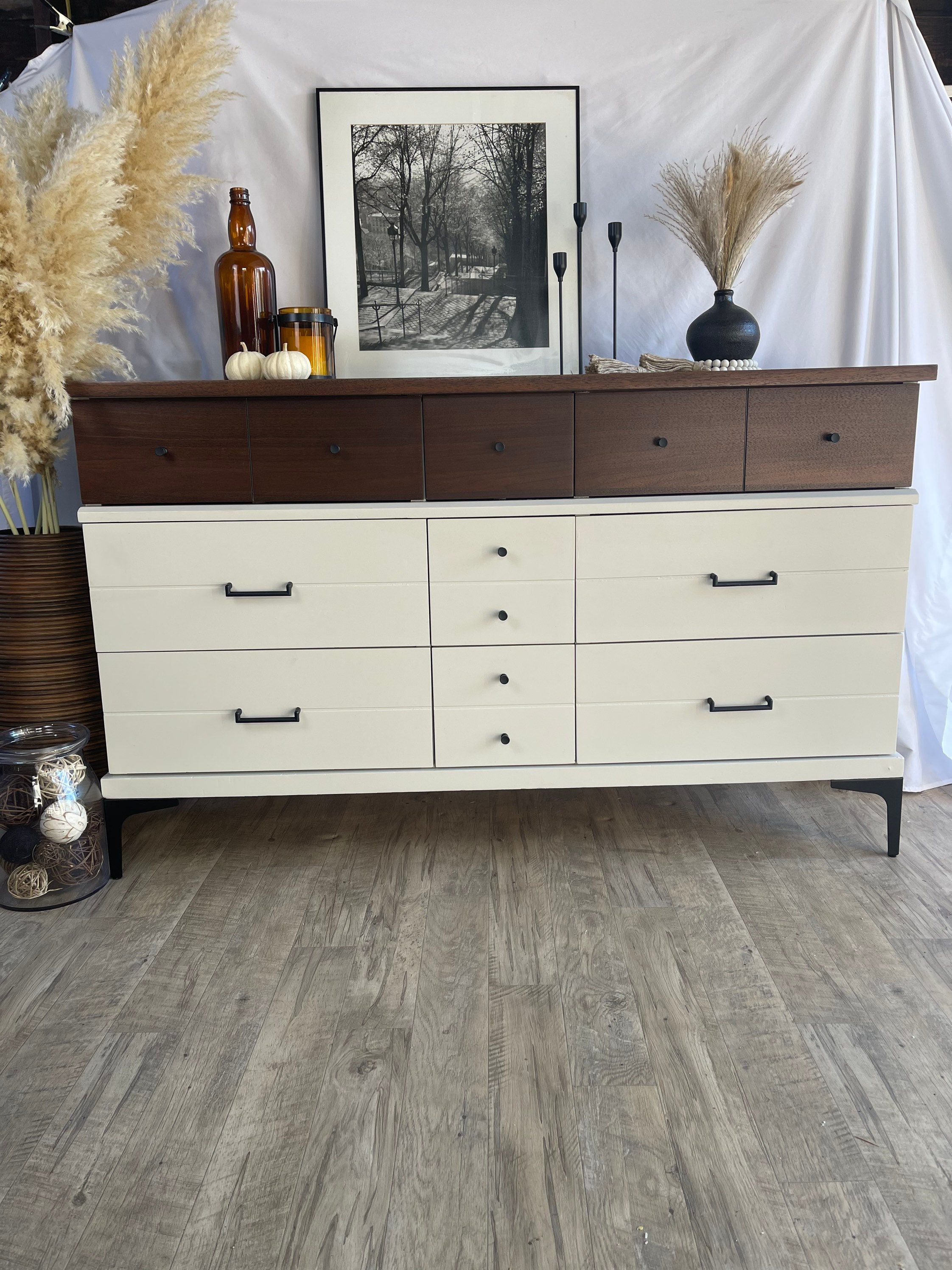 Refinished MCM Haddon Hall Nine Drawer Lowboy Dresser - Etsy