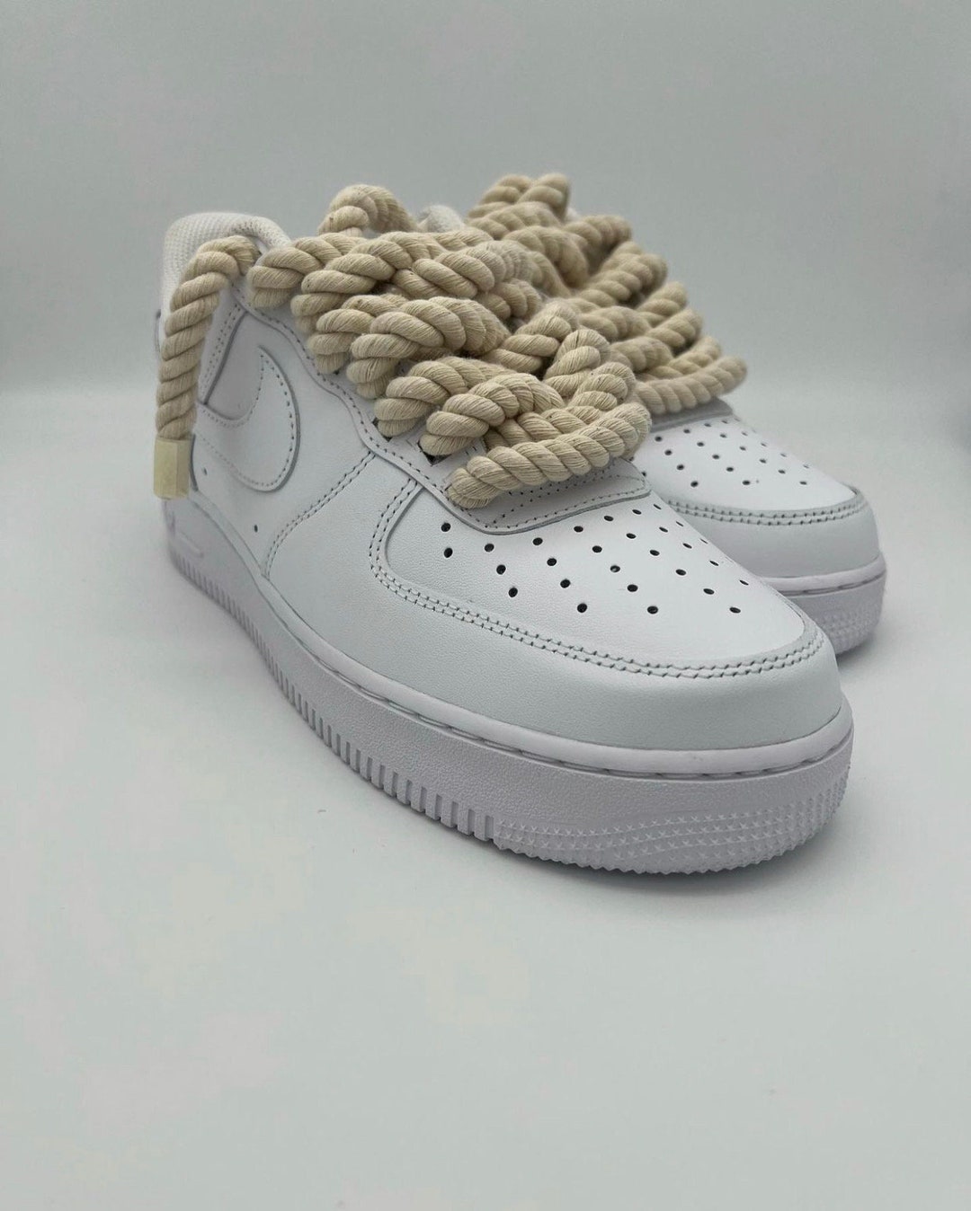 White AF1 With Mega Ropes - Etsy