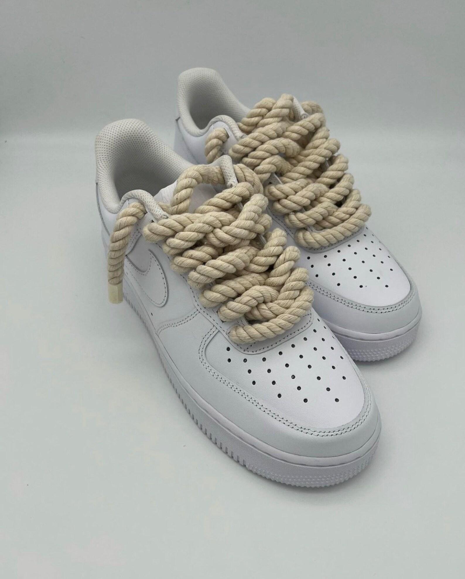 White AF1 With Mega Ropes - Etsy