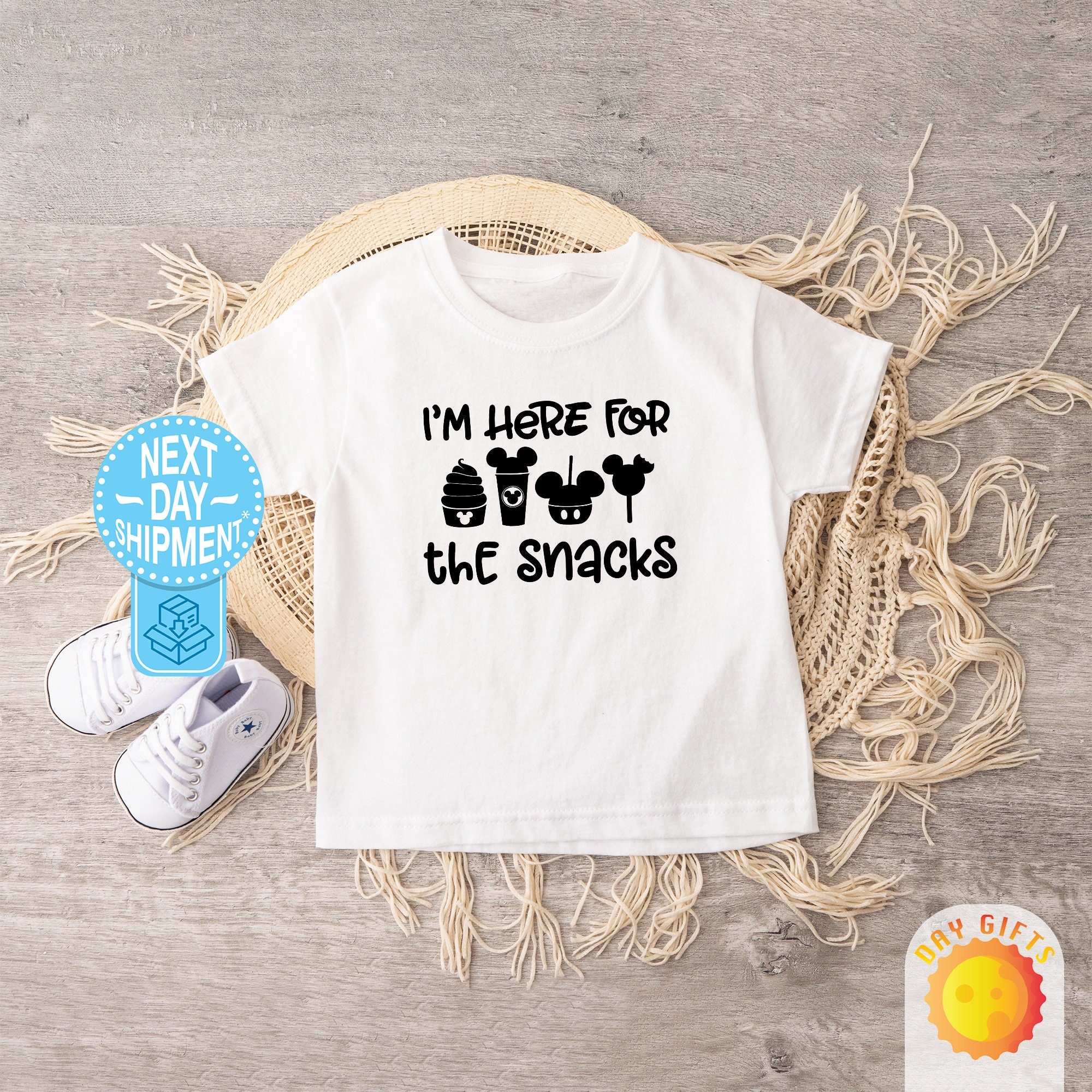 Just Here For The Snacks Baby Onesie sold by Gary Jones | SKU 40191350 ...