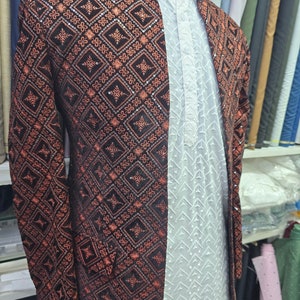 Elegant Open Jodhpuri Jacket With White Kurta Pajama Set 3 Piece ...