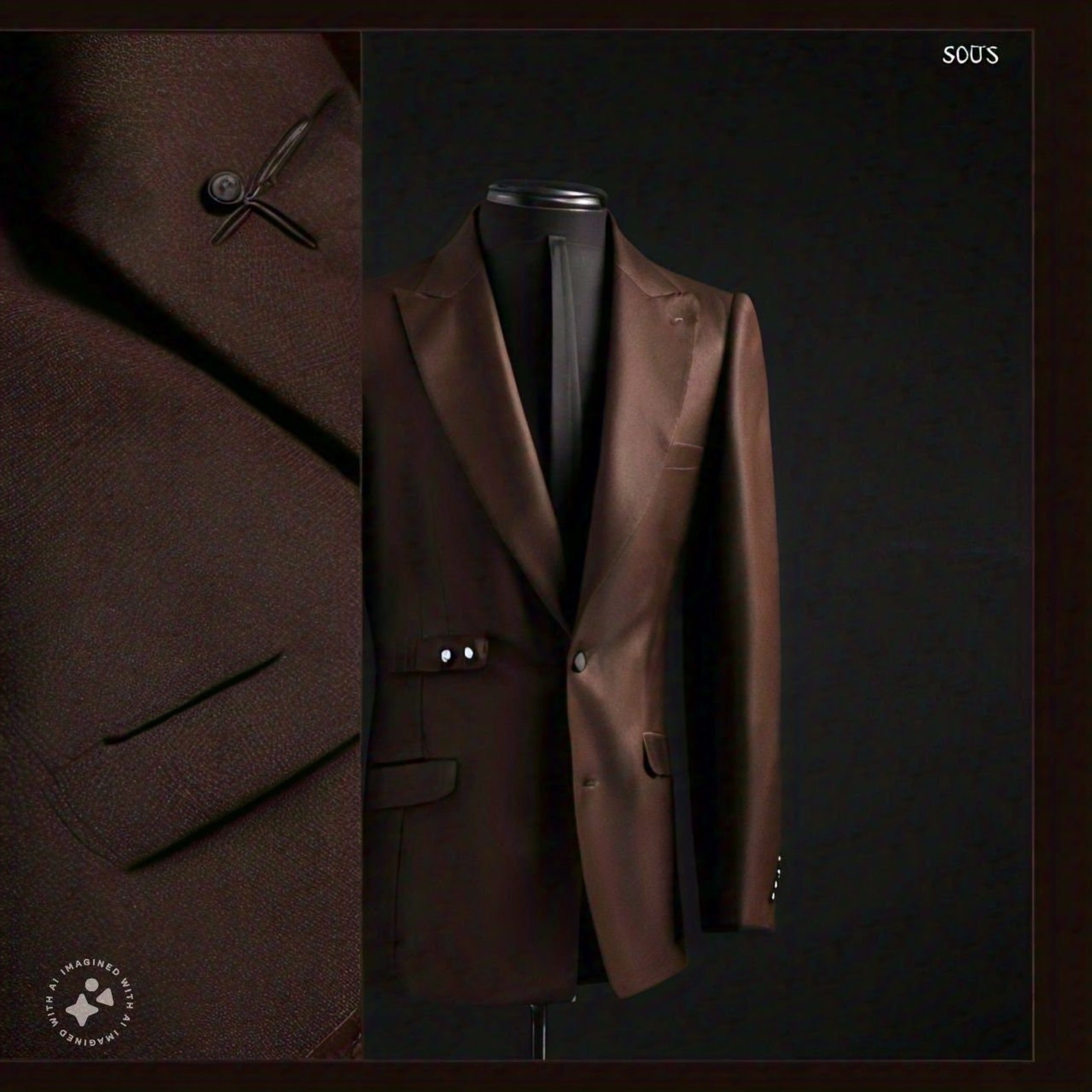 Paridhan Brown 2 Button Suit for Men Bespoke Classic Suit New Trending ...