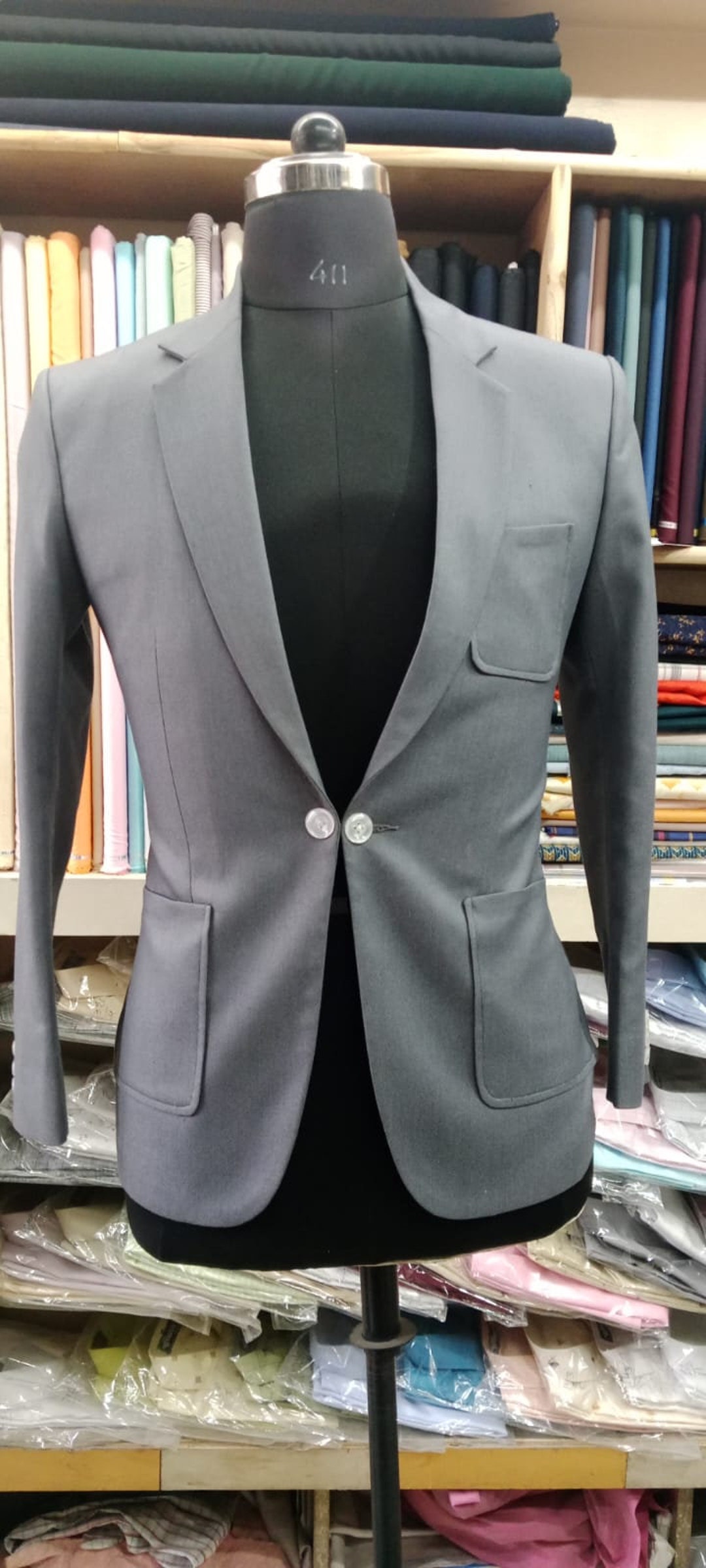 Elegant Grey Blazer for Men Custom Tailored Suit Jacket Perfect for ...