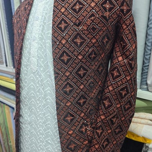 Elegant Open Jodhpuri Jacket With White Kurta Pajama Set 3 Piece ...