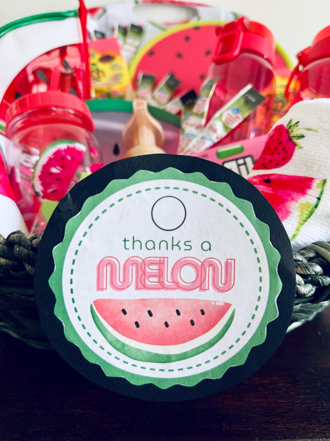 Thanks a Melon Gift Tag - Teacher Gift - Party Favor - Digital Download ...