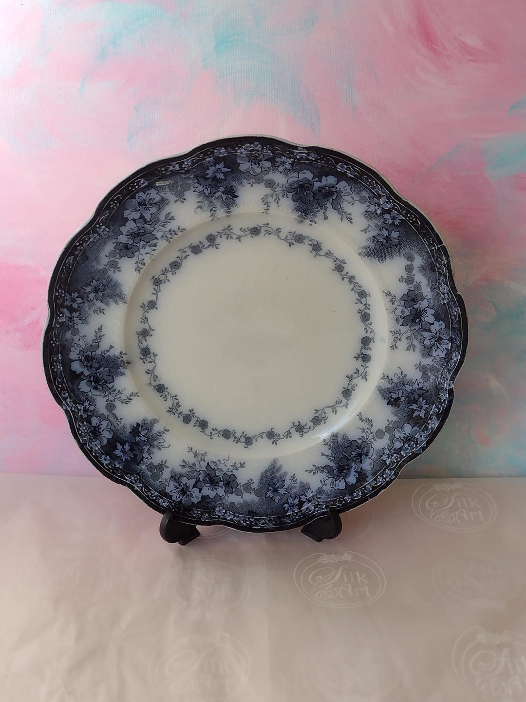 Flow Blue Side Plate "springfield"; Antique Dinner Ware by A Meakin ...