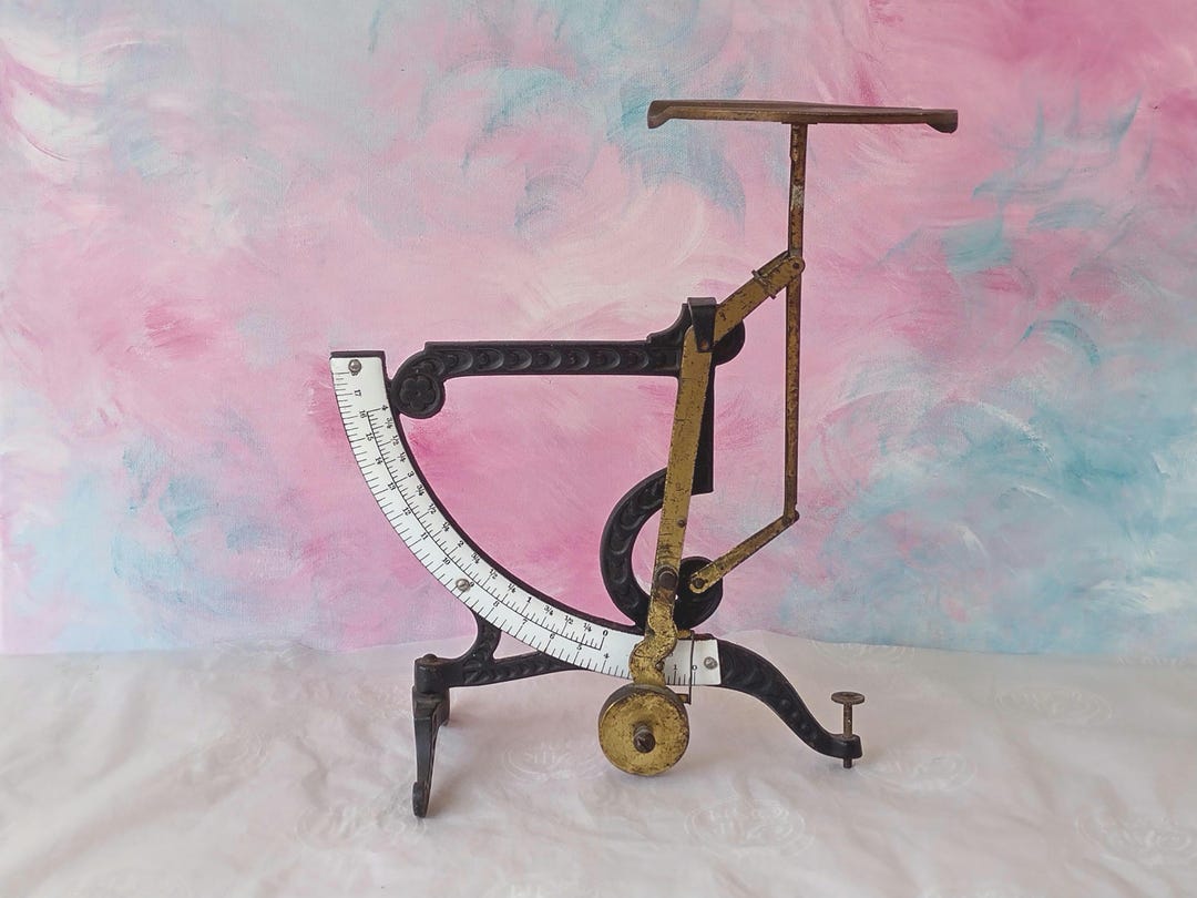 Letter Scales Art Nouveau Style With Imperial Gauge; Early 20th Century ...