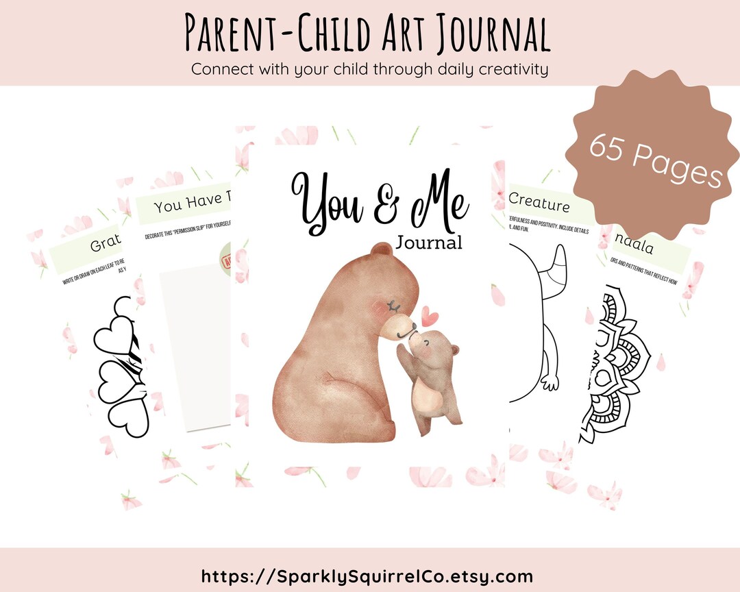 Parent-child Art Journal | 31-day Prompts and Coloring Pages | Bears ...