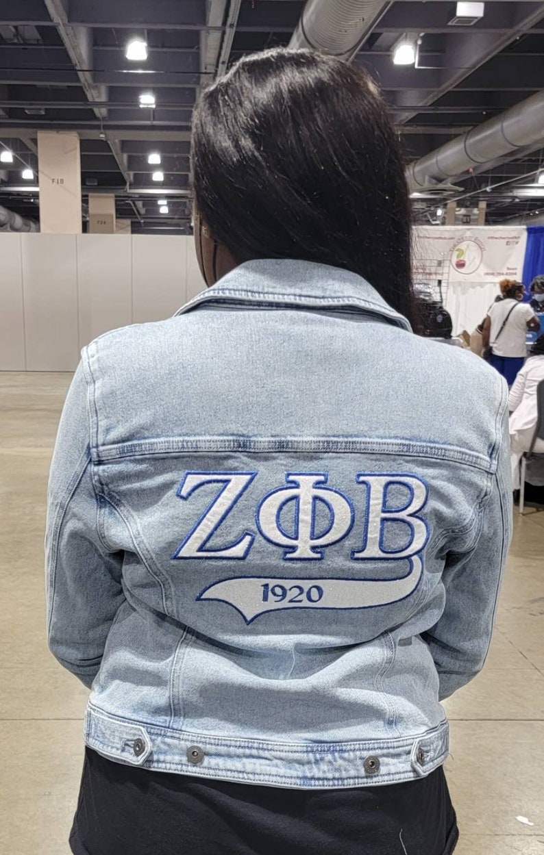 Zeta Denim Embroidered Tail Jacket - Etsy