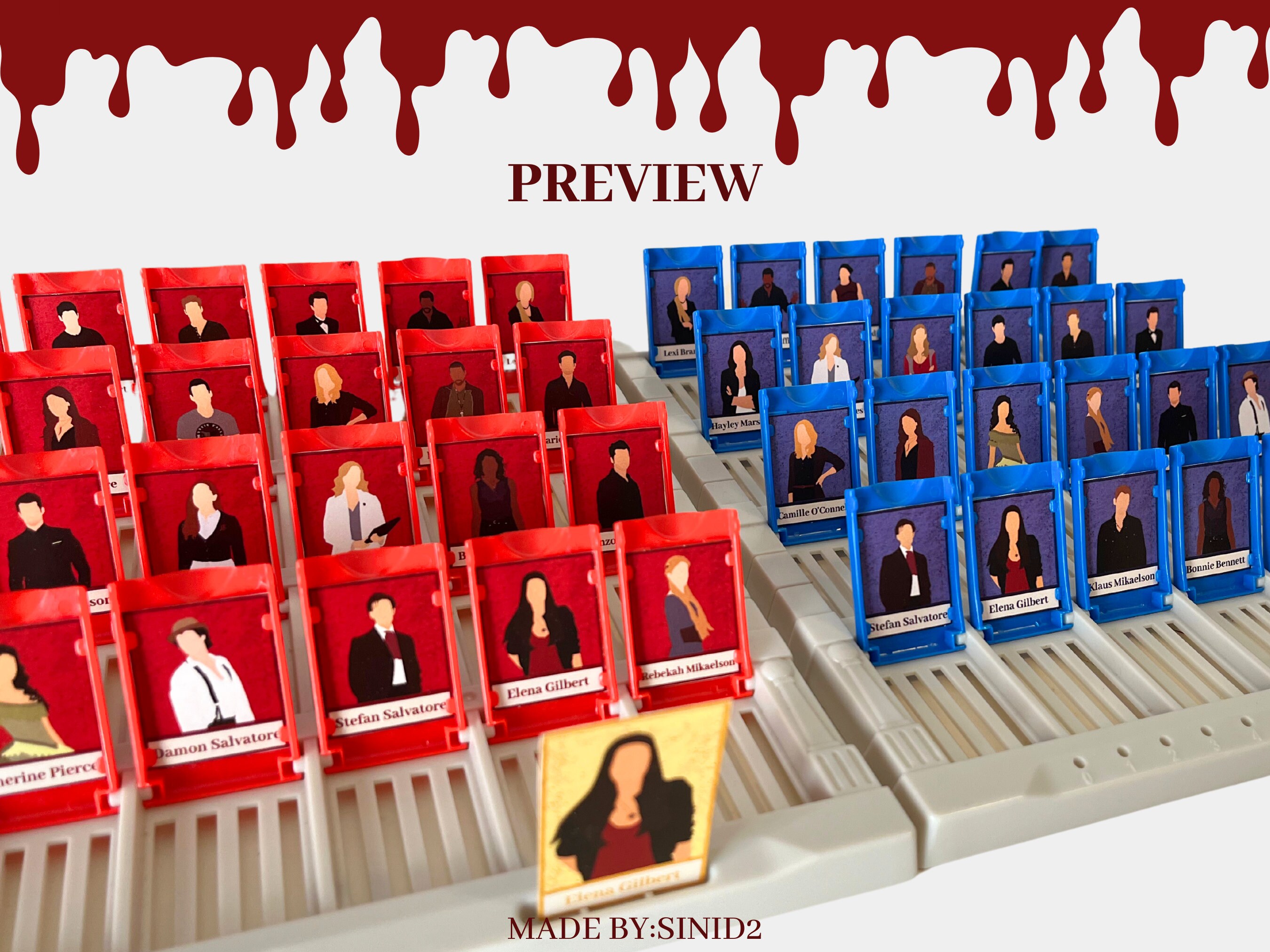 The Vampire Diaries, the Originals, Guess Who Game Legacies- Printable ...