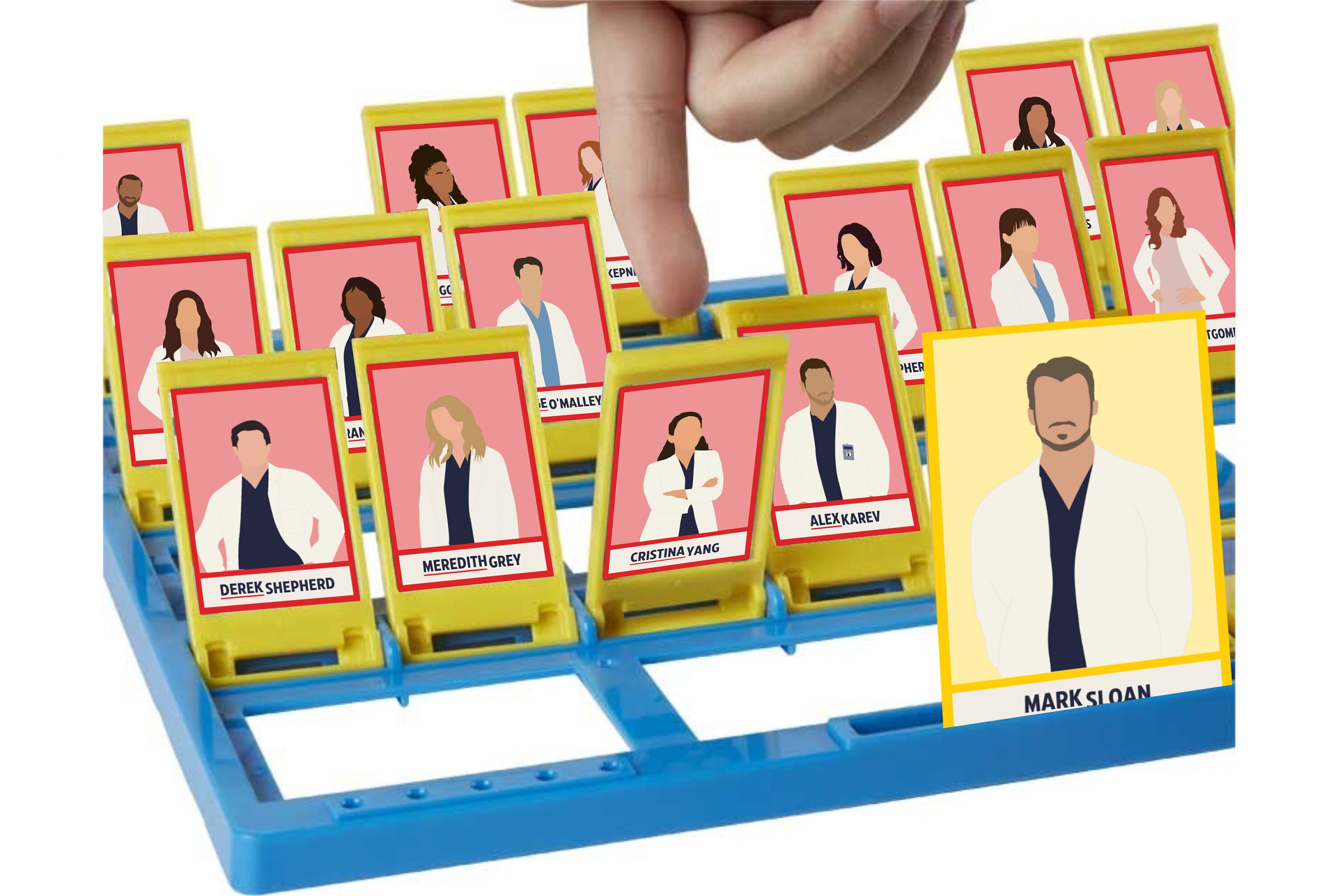 Grey's Anatomy Guess Who Game Printable Instant Download PDF File, No ...