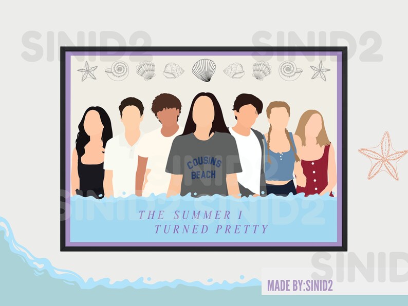The Summer I Turned Pretty Gift Minimalist Full Cast Poster Set ...